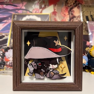 Honkai: Star Rail Chibi Emoji | Handmade 3D Framed Art Craft | Boothill ...