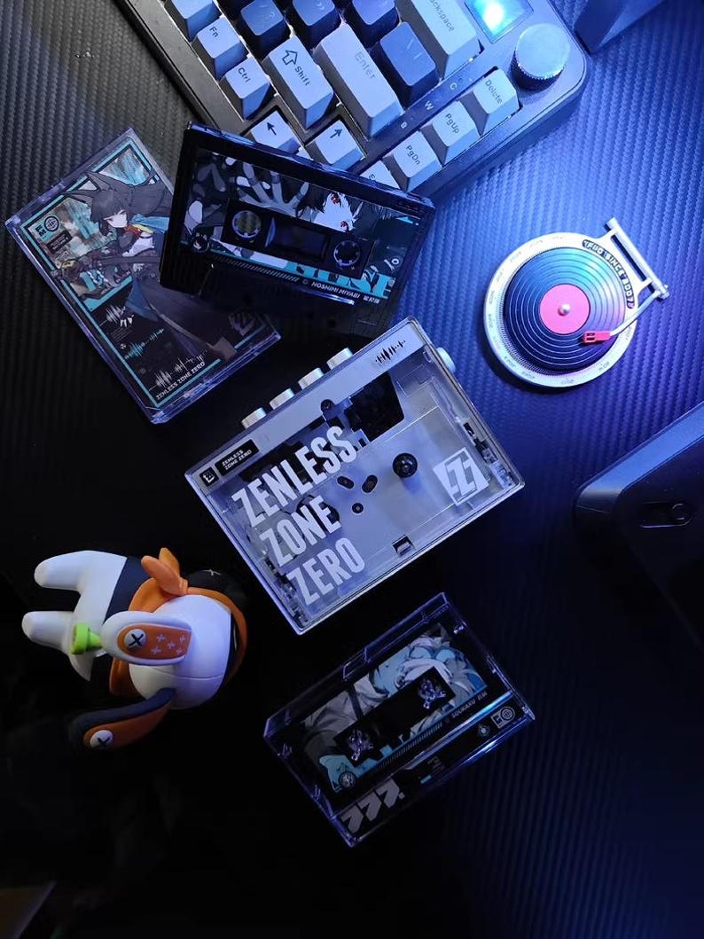 Zenless zone zero Cassette Tape Player, Retro Music, Portable Cassette ...