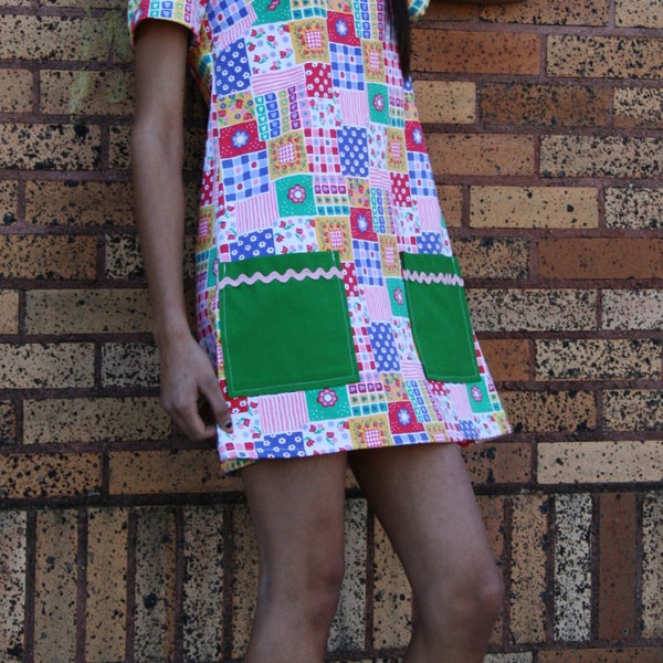 Patchwork Dress - Etsy