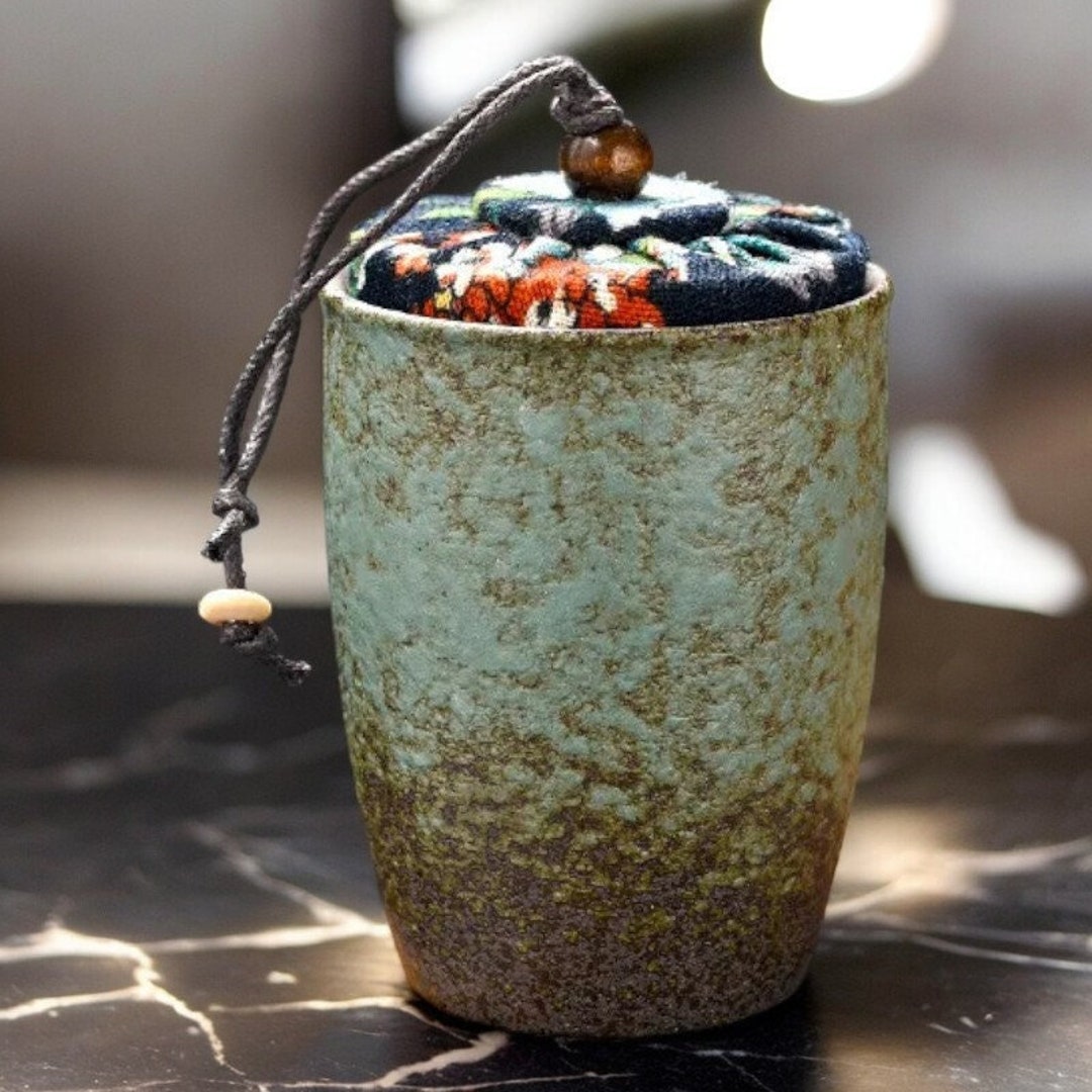 Vintage Japanese Ceramic Tea Container With Lid Handmade Tea or Coffee ...