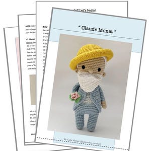 Claude Monet - Crochet Pattern by {amour Fou} - Etsy