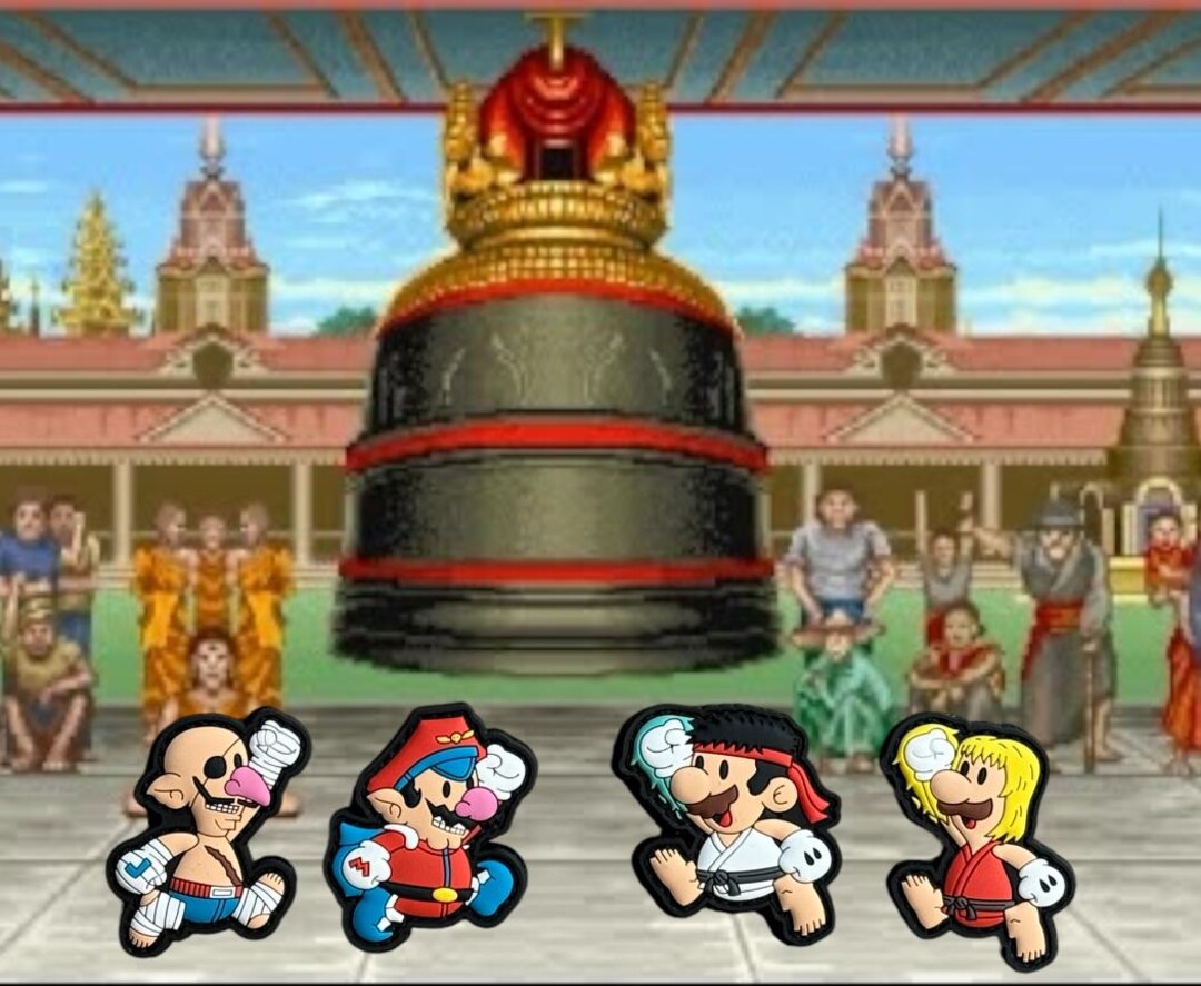 Simple Patches Super Mario Brothers Luigi Street Fighter Ryu & Ken PVC ...