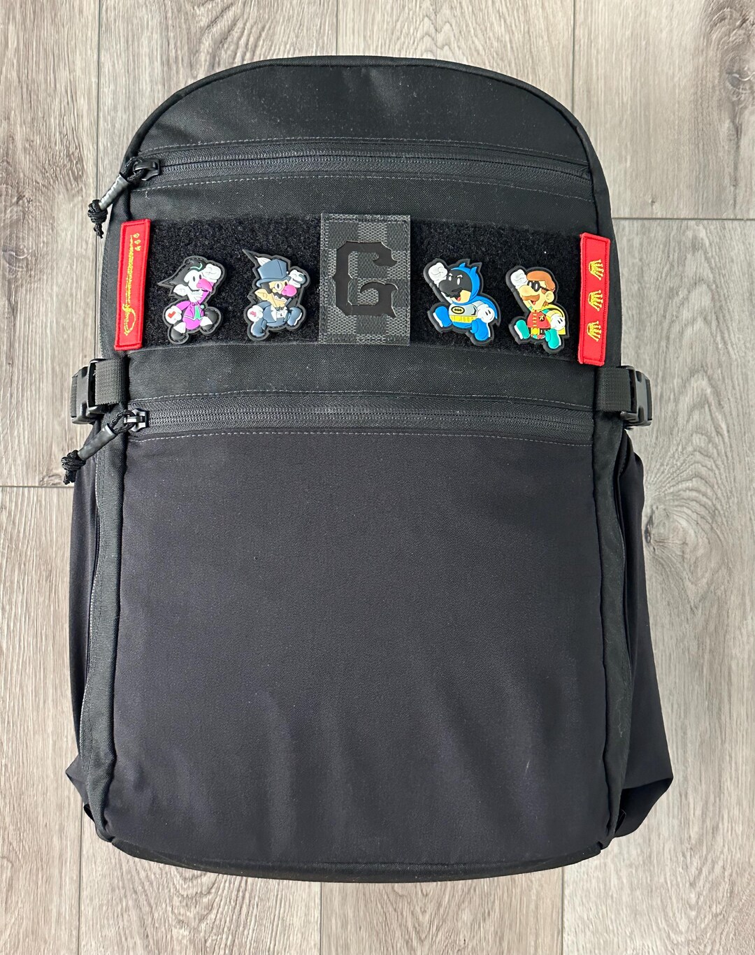 Simple Patches Super Mario Brothers Wario X Waluigi Penguin and Joker PVC 2 Morale Patches ...