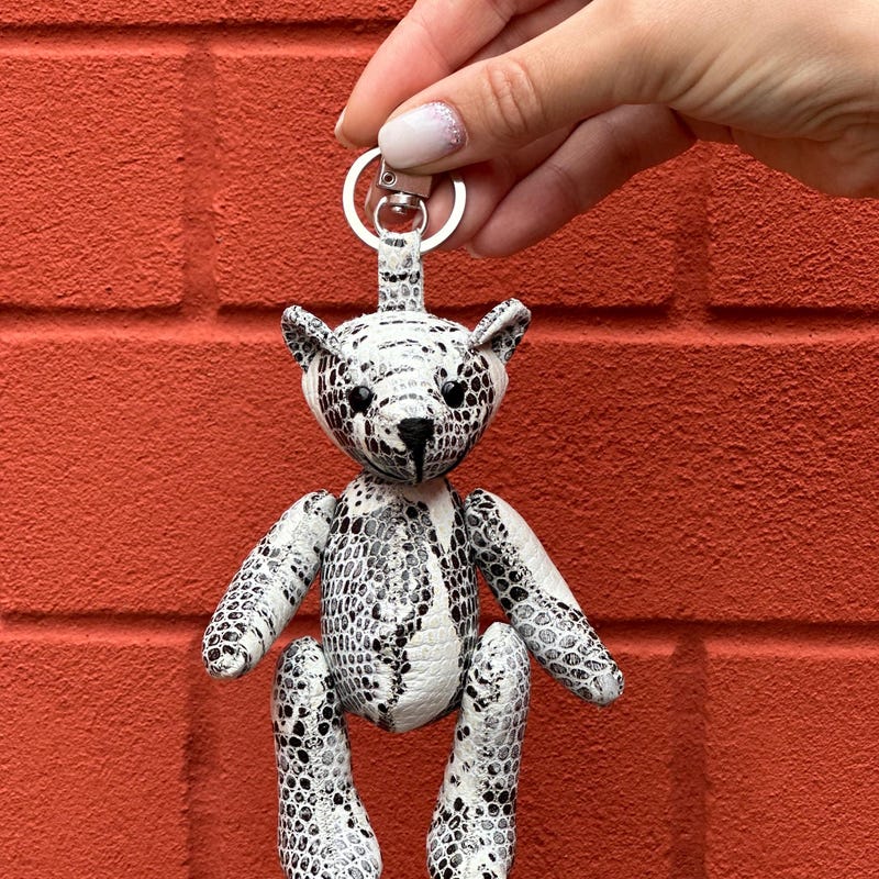Leather Teddy Bear - Etsy