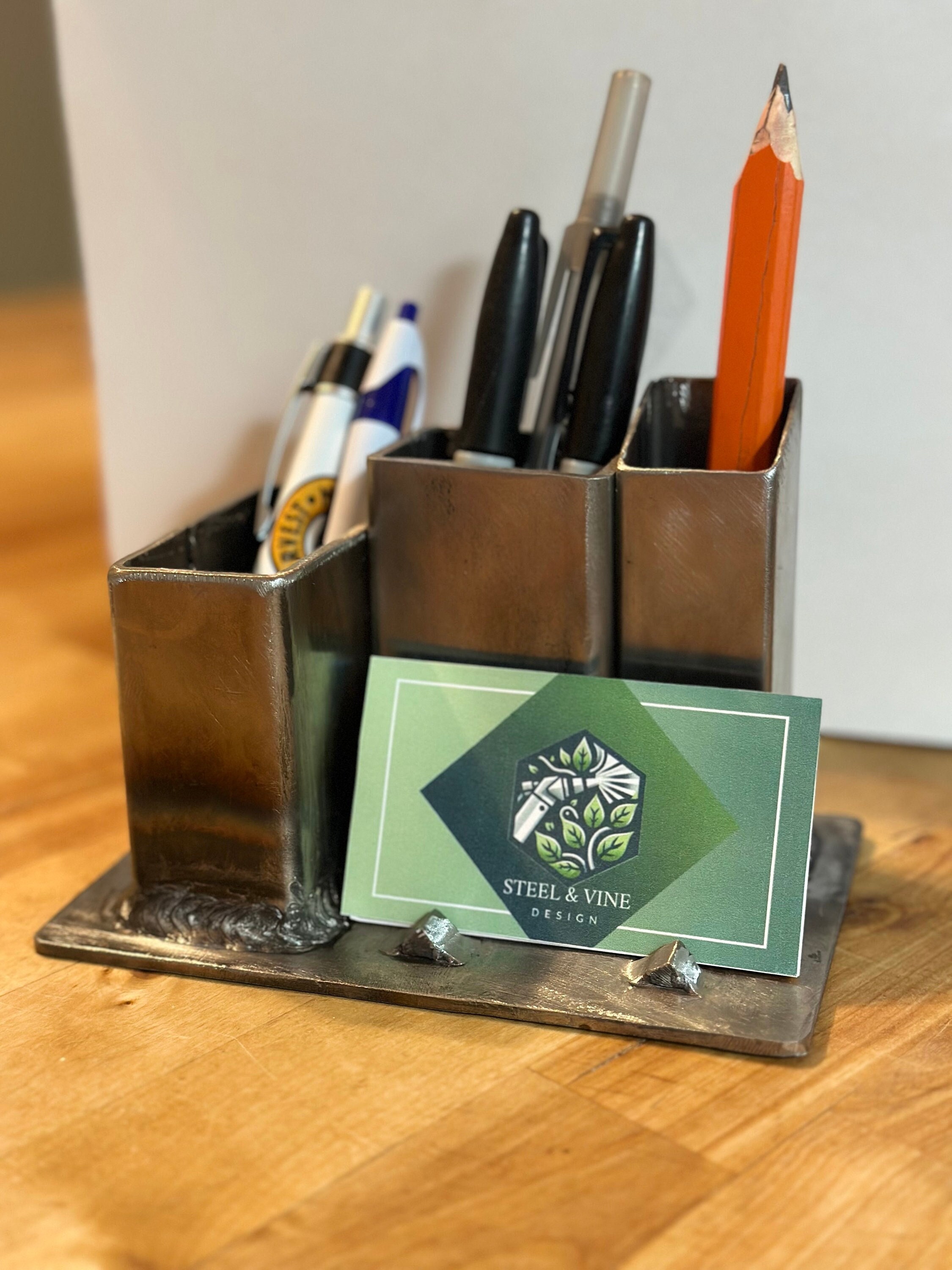 Welded Steel Handmade Desk Organizer - Etsy