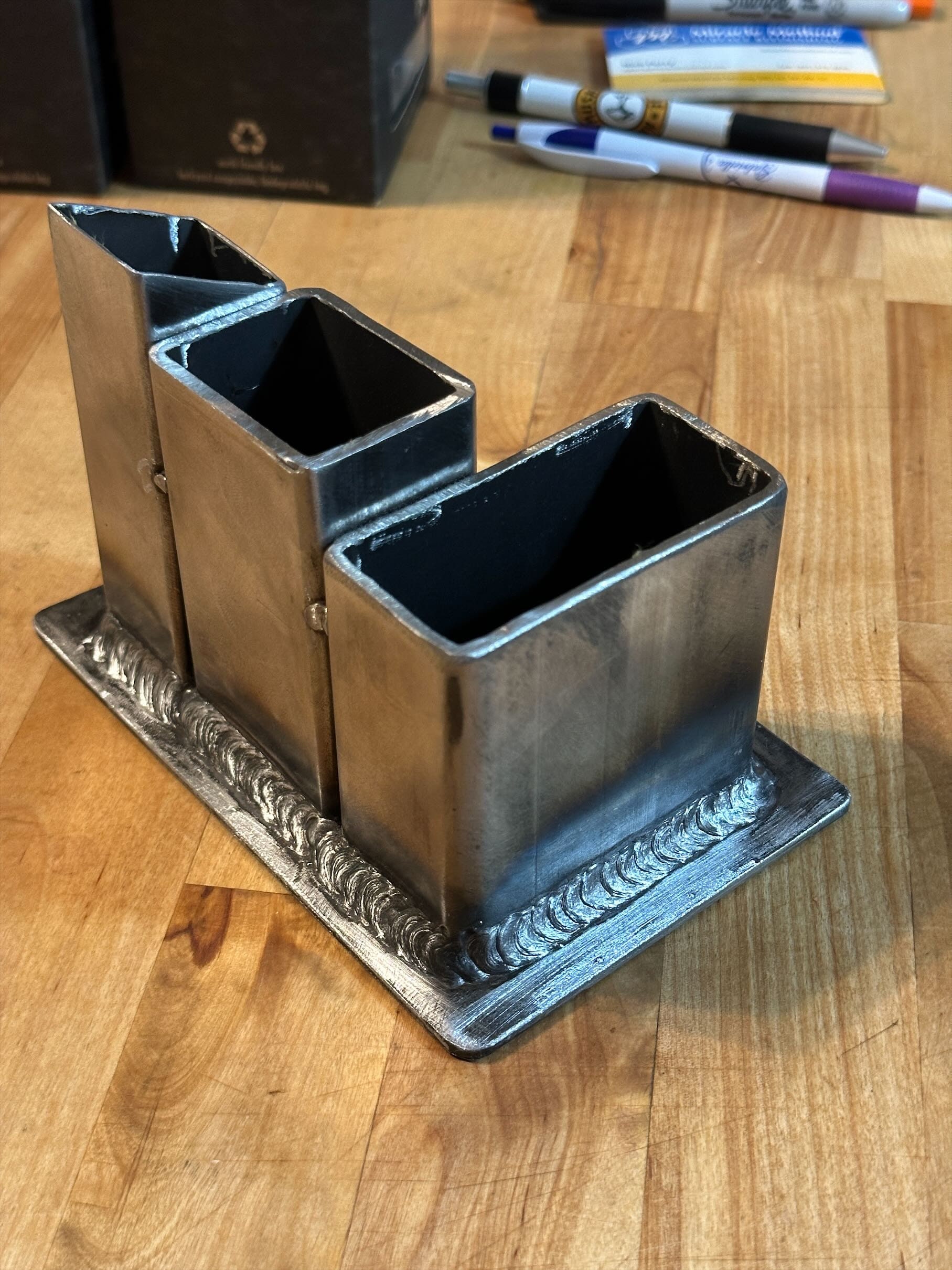 Welded Steel Handmade Desk Organizer - Etsy