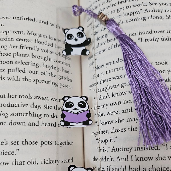 Panda Bookmark - Etsy