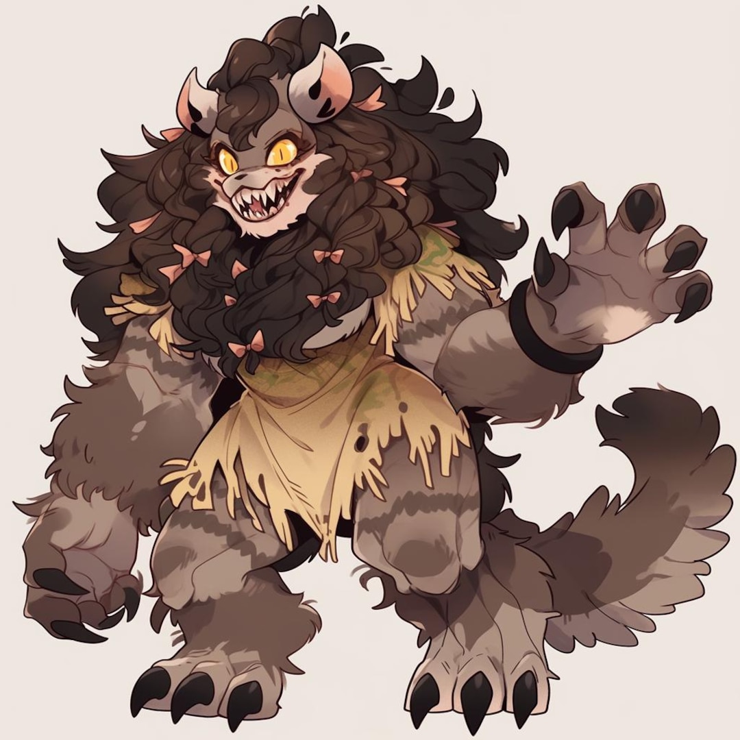 Character Adopt Large Beast Woman - Etsy