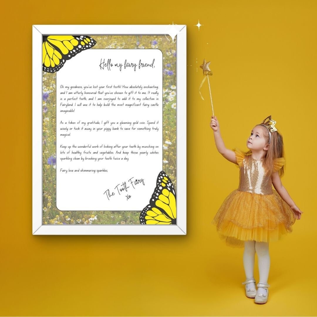 Editable Printable Tooth Fairy Letter, First Tooth, Tooth Fairy ...