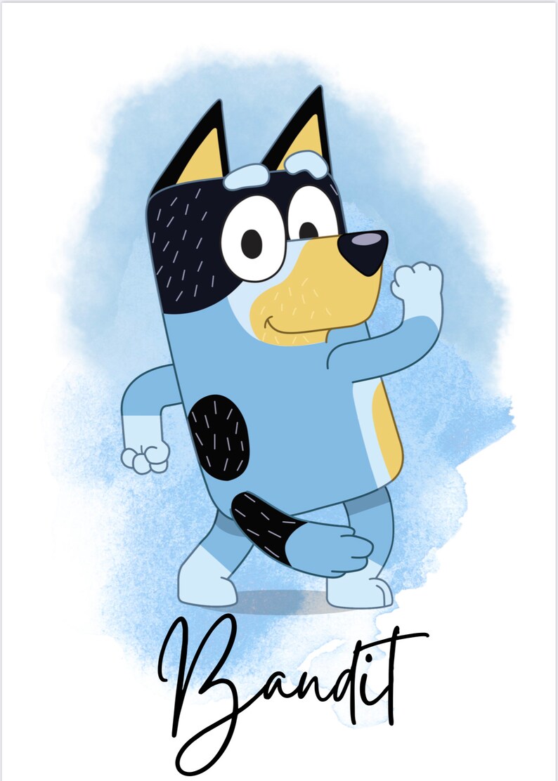 Bandit Heeler, Bandit, Digital Download Print, the Heelers, Bandit ...