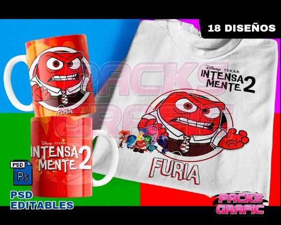 Plantillas intensamente 2 tazas y playeras - Etsy España