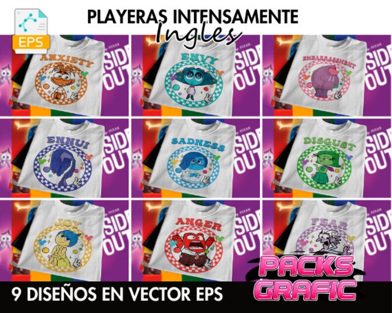 Vector Intensamente 2 Playeras - Etsy México