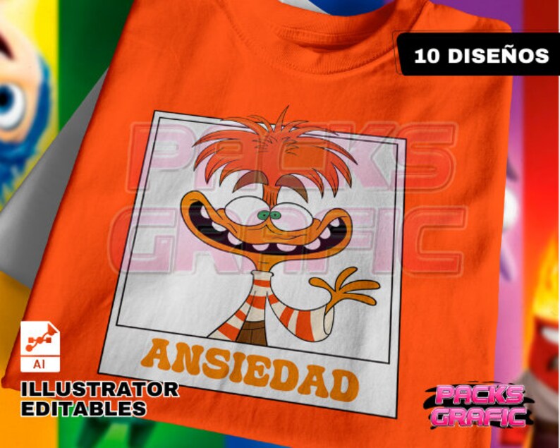 Vectores Intensamente 2 - Etsy México