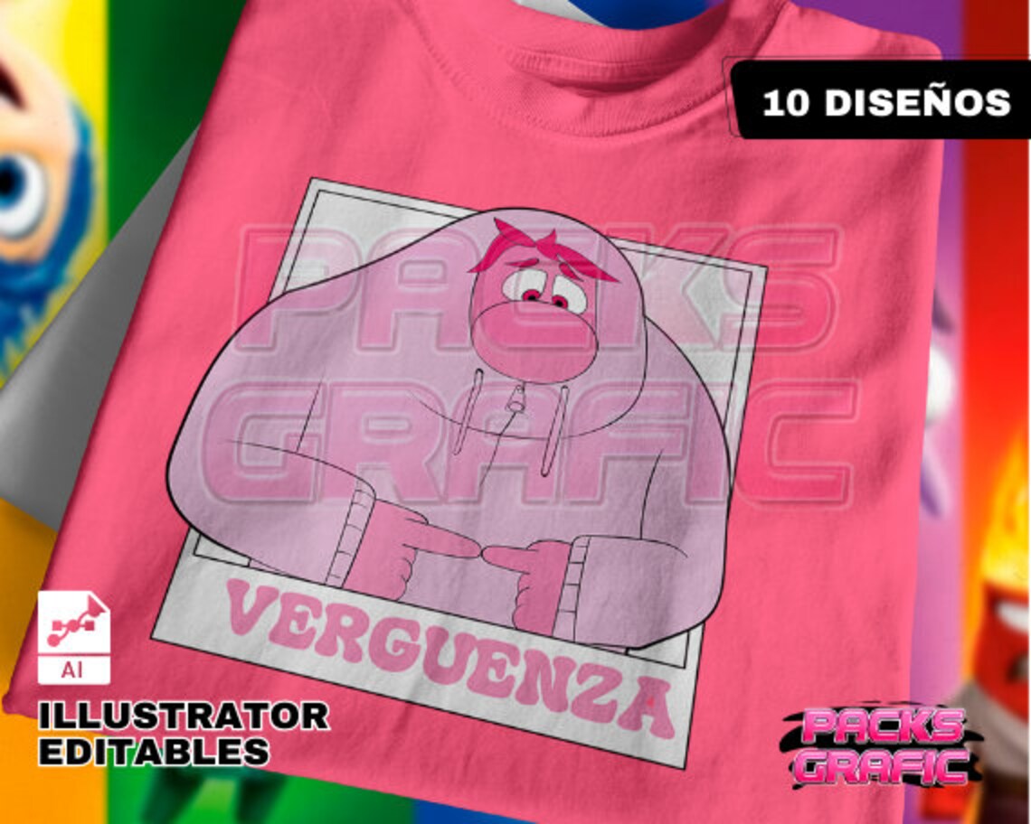 Vectores Intensamente 2 - Etsy México