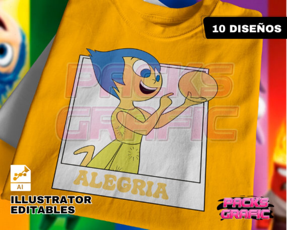 Vectores Intensamente 2 - Etsy México