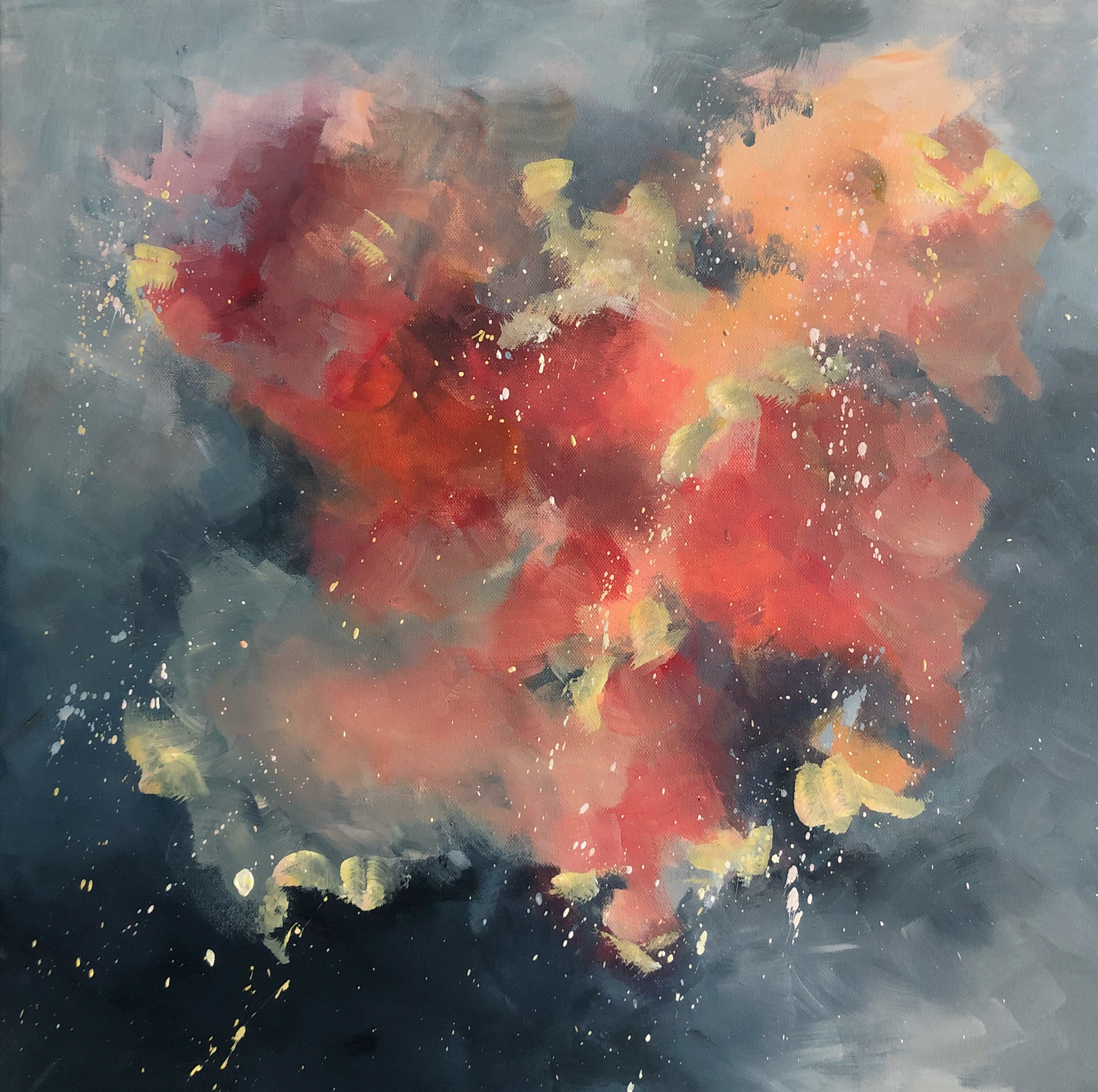 Combustion Fine Art Painting Original Abstract - Etsy