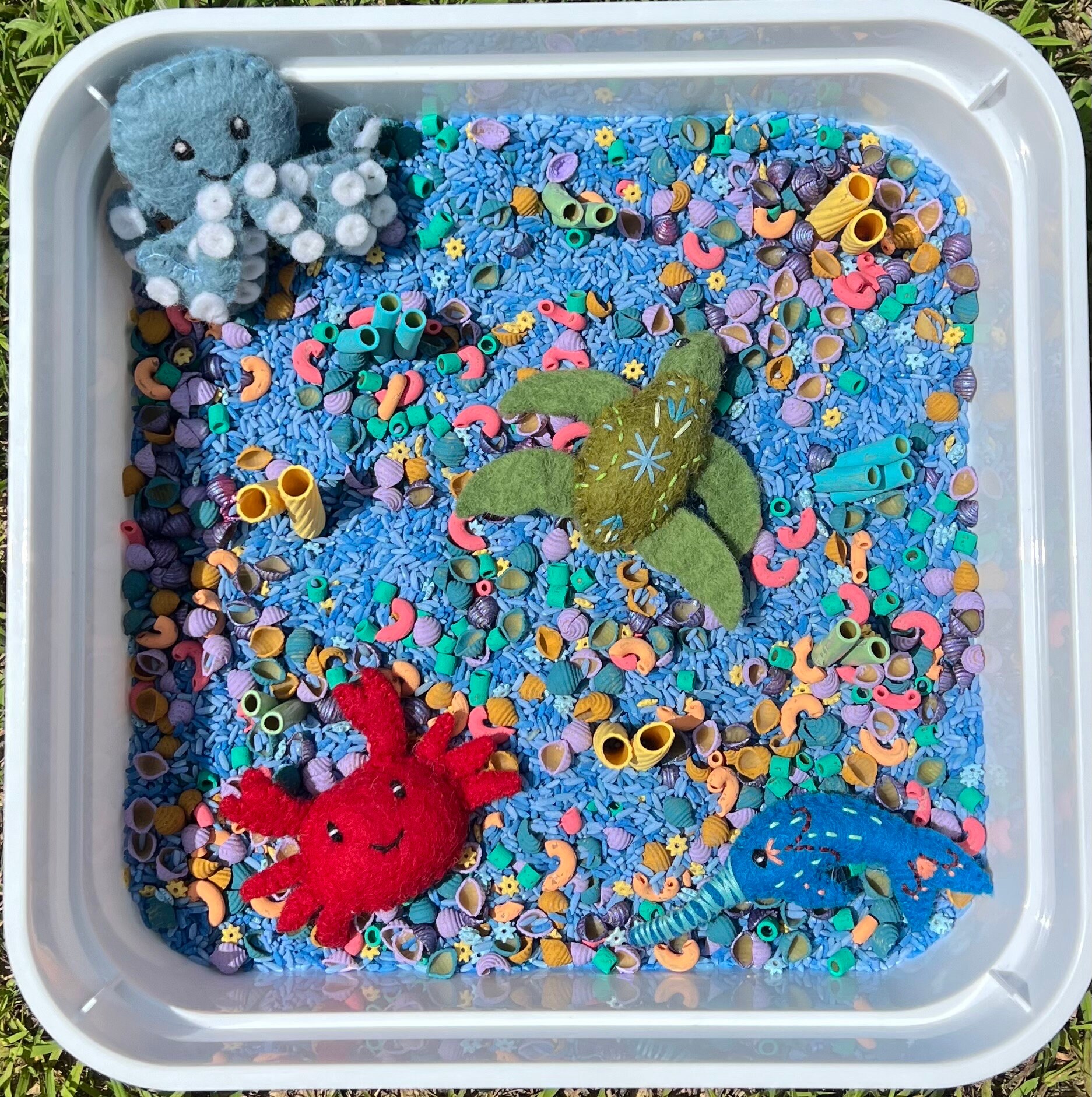 Ocean Life 1 Rice Sensory Filler Sensory Bin - Etsy