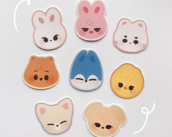 Skzoo Wolf Chan Free Hugs! Stray Kids Sticker Kpop Matte Vinyl and Laminated Vinyl Die Cut With ...