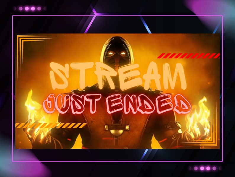 Animated Scor-pion Stream Overlay Bundle | Anime Twitch Overlay Set ...