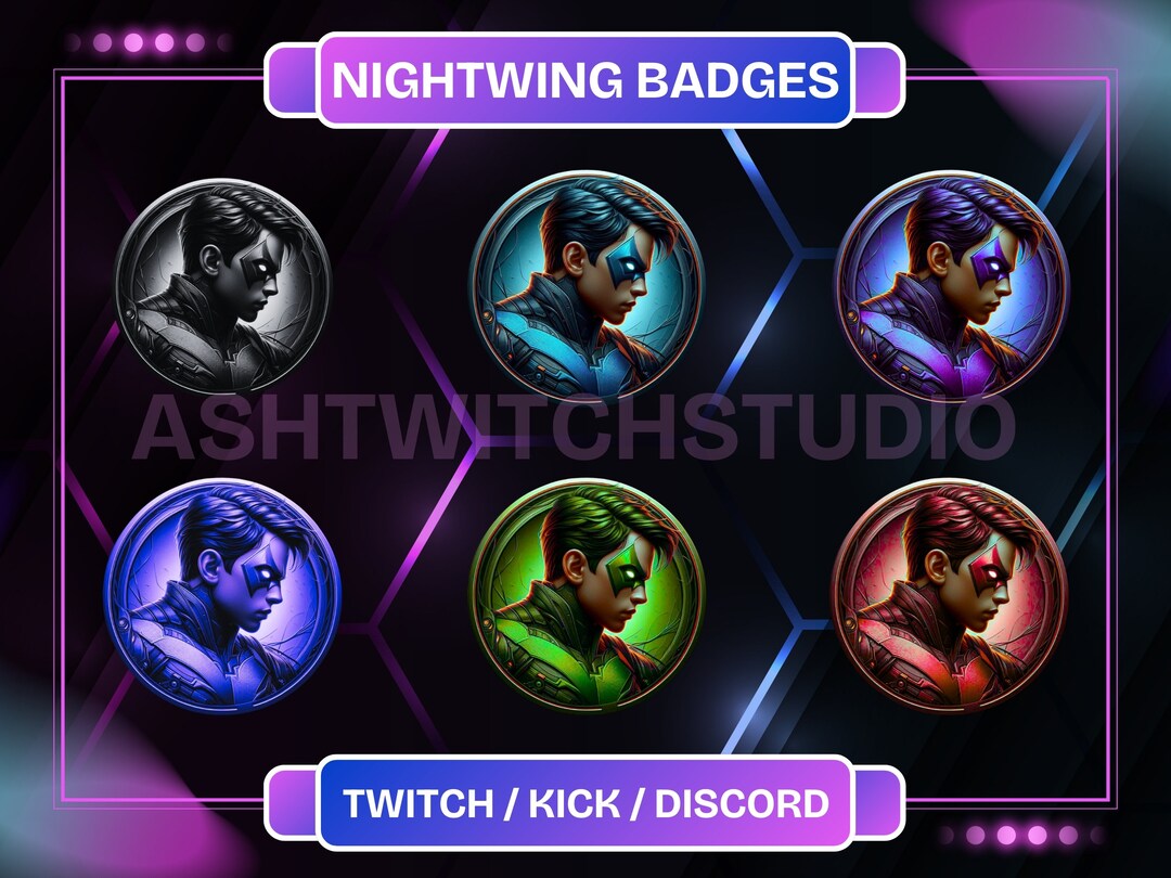 6x Twitch Anime Sub Badges Manga Badges Fictional Badges Pretty Kawaii ...