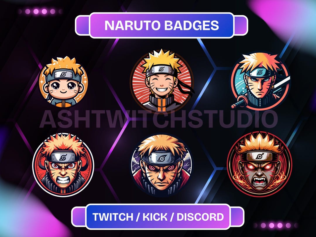6 Characters Sub Badges | Twitch | Youtube | Discord | Bit Badges ...