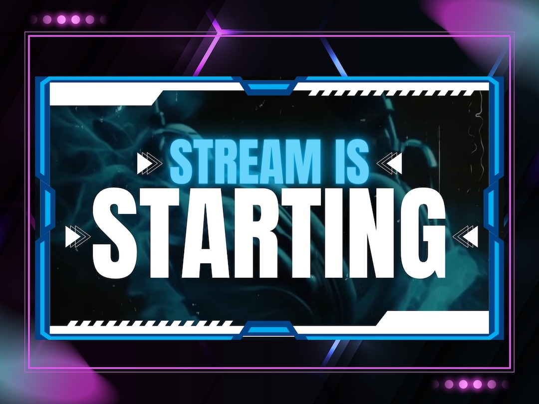 Twitch Headphone Overlay Package Animated Stream Overlay Pack 4x ...