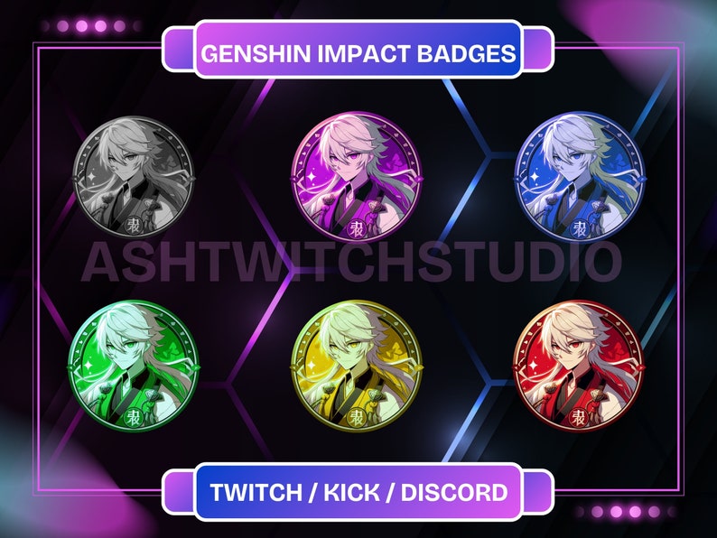 Anime Girl Badges | Designed for Twitch and Discord | Exclusive Sub and ...