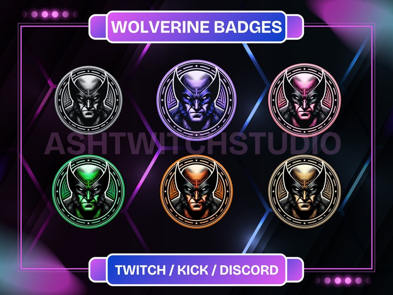 Wolverine Sub Badges | Designed for Twitch & Discord | Suitable for Sub ...