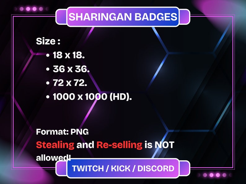 Twitch Anime Symbol Sub Badges Discord Stream Cute Symbol Badges Pre ...