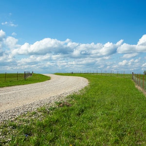 Country Road Landscape Wall Art Kansas Flint Hills Photography Print ...