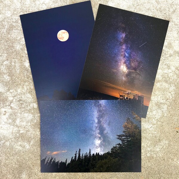 Moon Postcard - Etsy