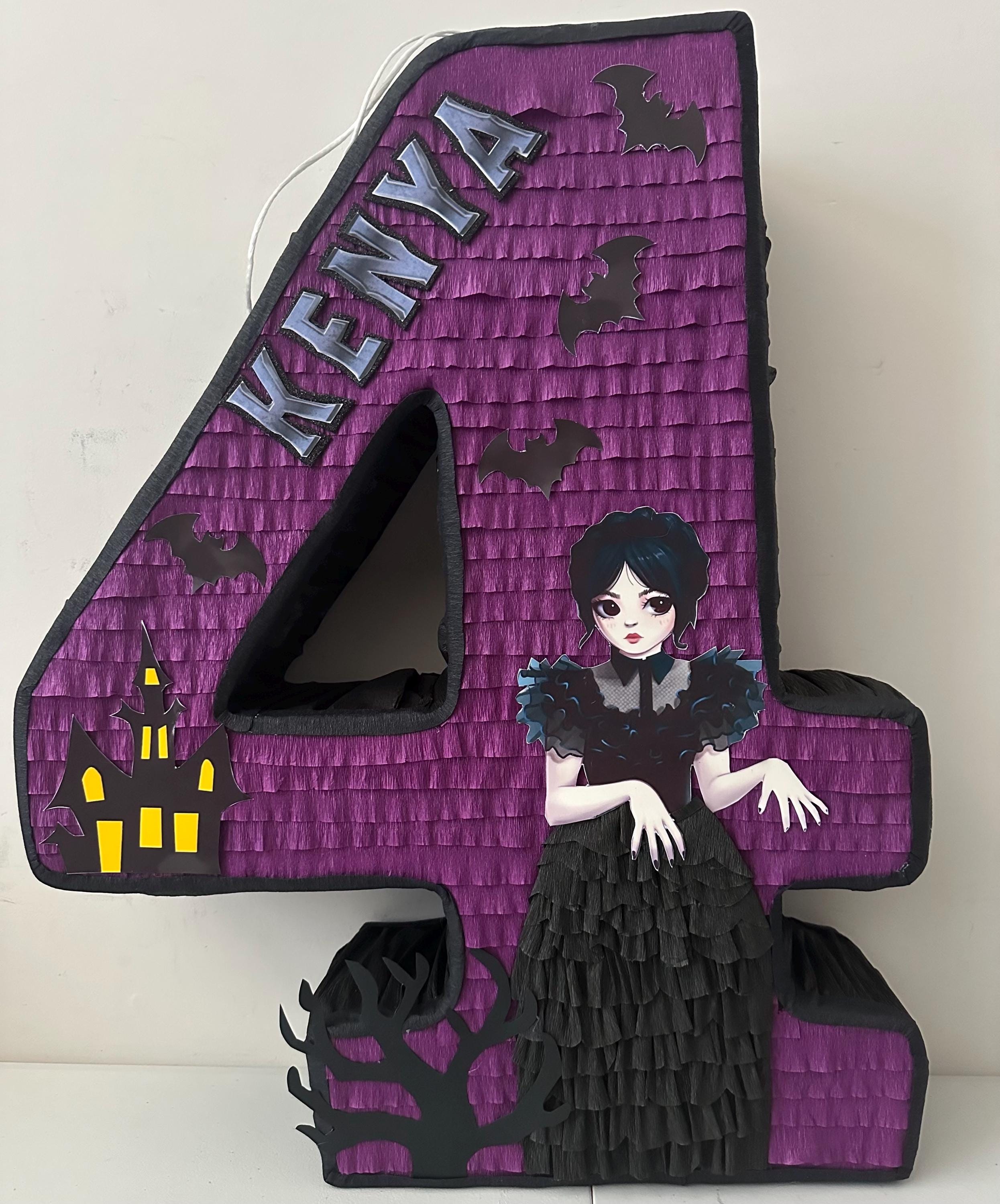 Wednesday Themed Number Piñata - Etsy