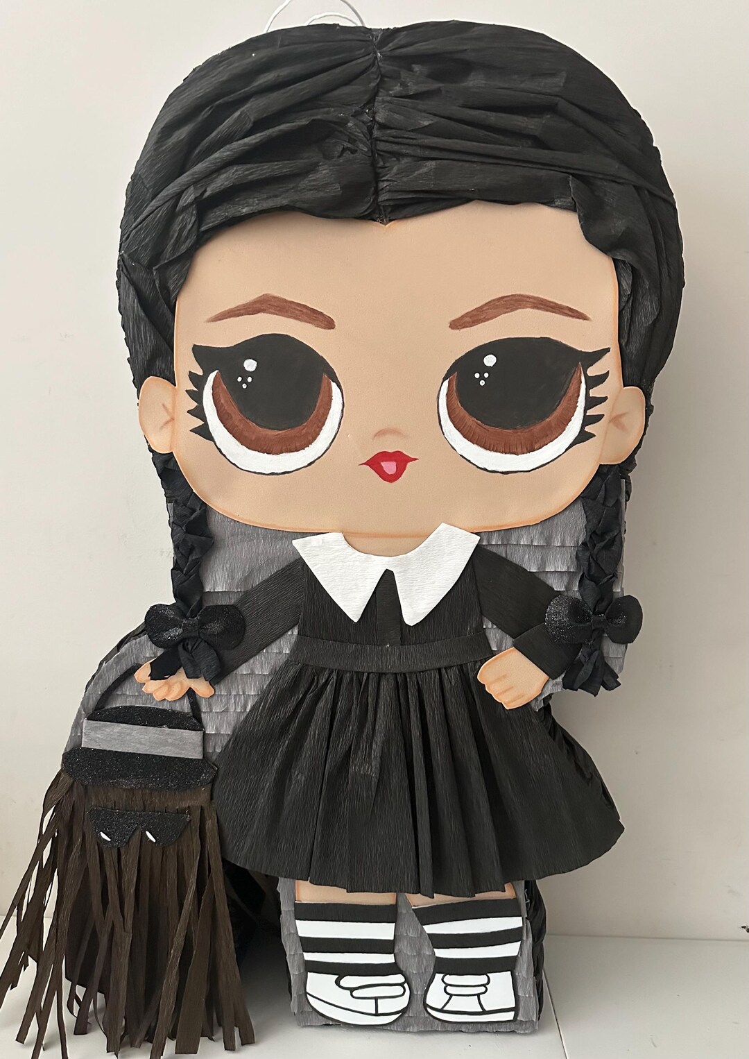 Wednesday Adams Inspired Doll Piñata - Etsy