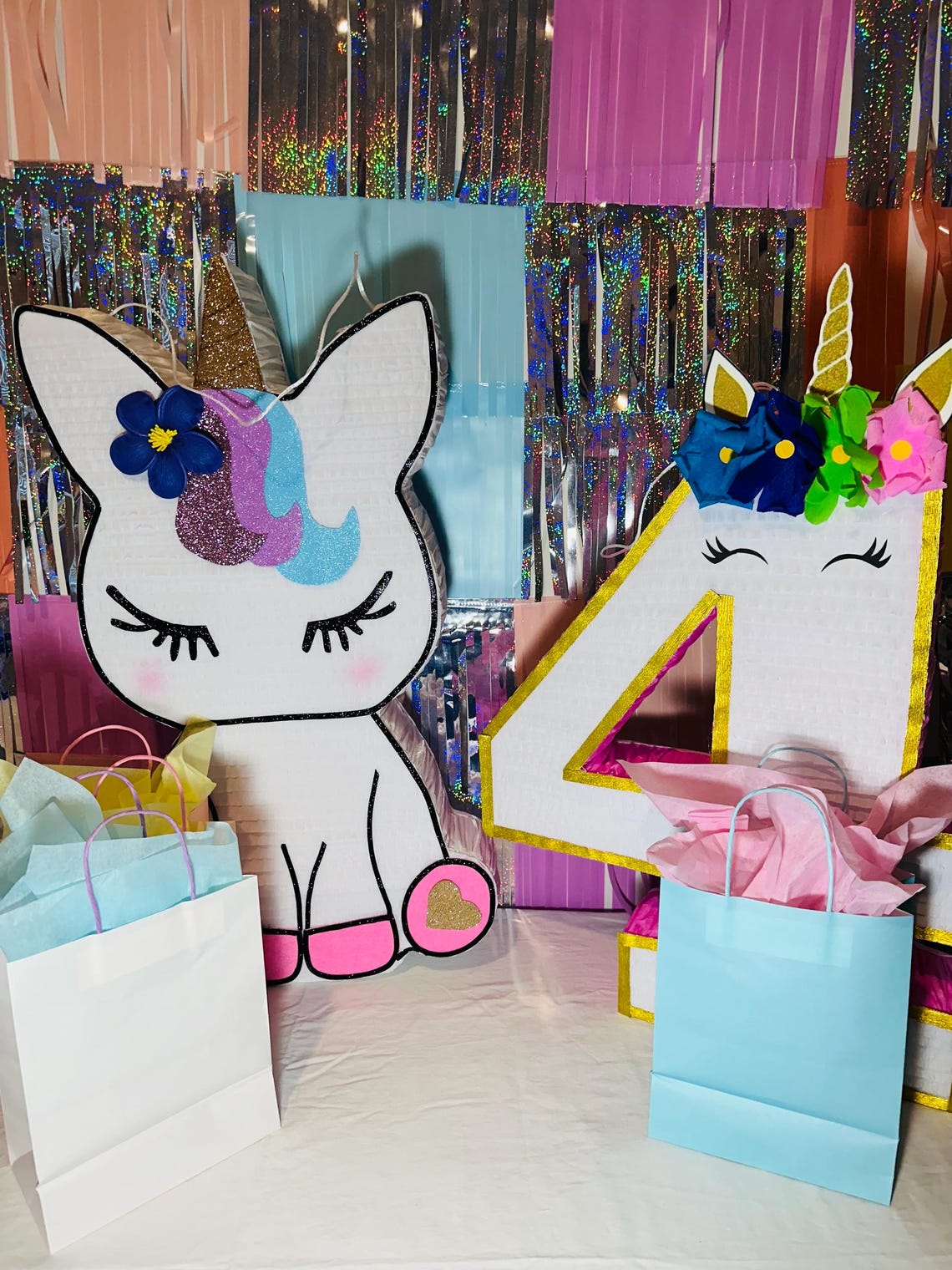 Unicorn Themed Piñata Number Four. - Etsy