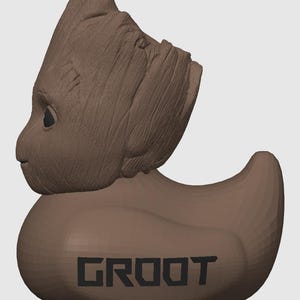 3D Printed Groot Inspired Dash Duck, Jeepin' Ducks, Cruising Ducks, 3D ...