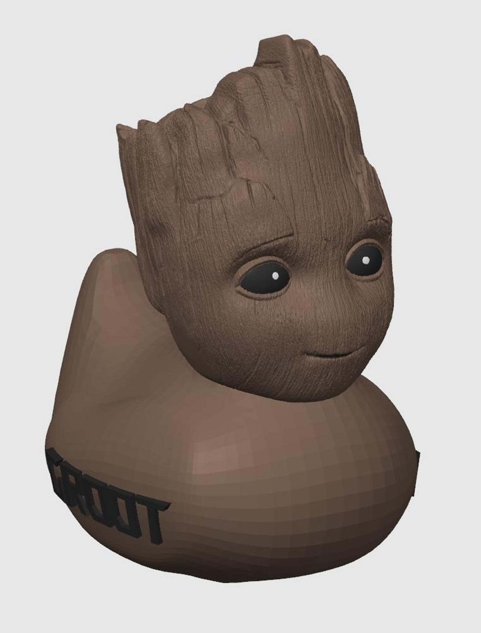 3D Printed Groot Inspired Dash Duck, Jeepin' Ducks, Cruising Ducks, 3D ...