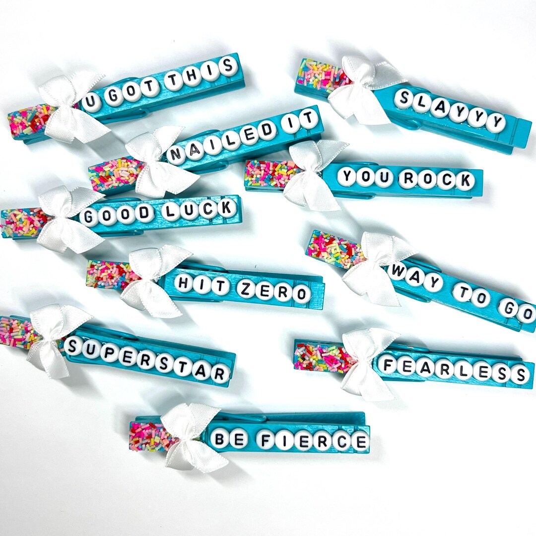 TEAL SPRINKLE | 10 Sprinkle Cheer Pins, Team Spirit Pins, Good Luck ...