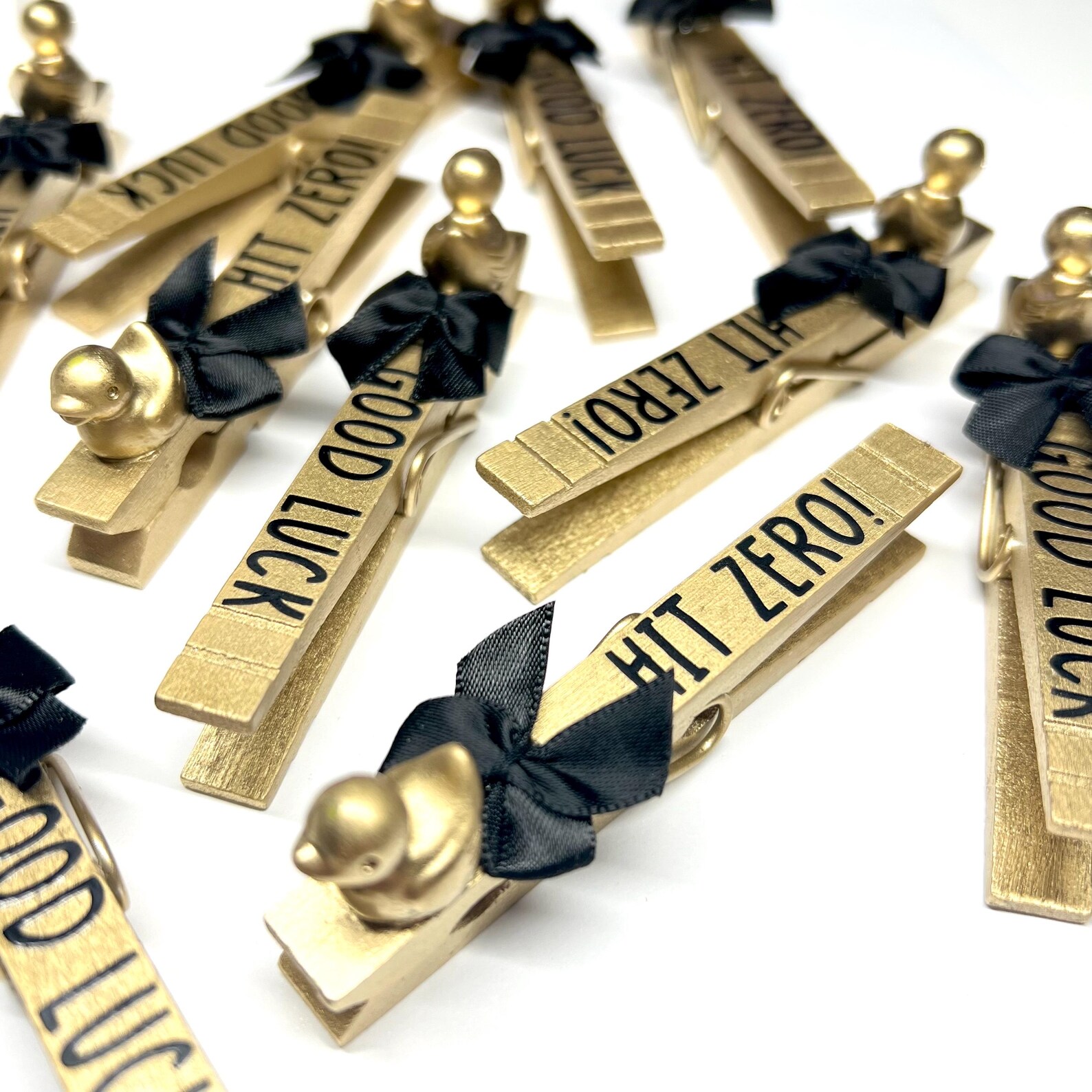 GOLD RUSH | 10 Gold Cheer Pins, Team Spirit Pins, Good Luck Cheer Pin ...