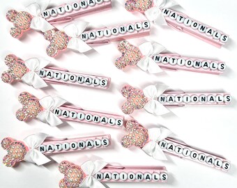 GLITTER PRINCESS 10 Cheer Pins, Team Spirit Pins, Good Luck Cheer Pins, Cheer Competition, Pin ...