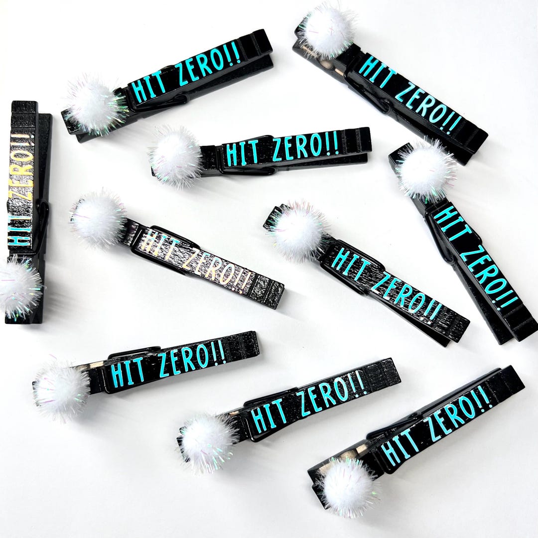 HIT ZERO | 10 Iridescent Cheer Pins, Team Spirit Pins, Good Luck Cheer Pins, Cheer Competition ...