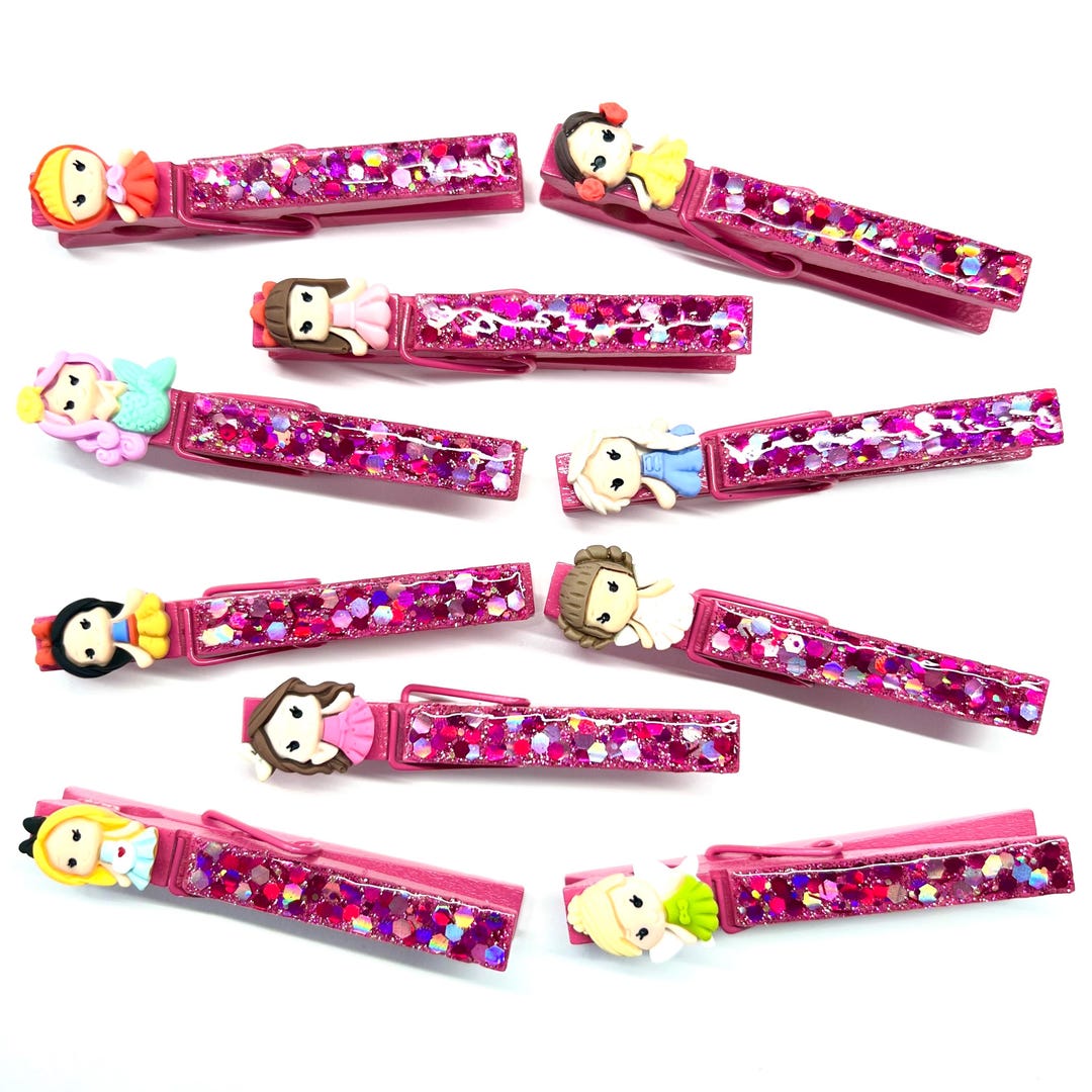 GLITTER PRINCESS 10 Cheer Pins, Team Spirit Pins, Good Luck Cheer Pins ...
