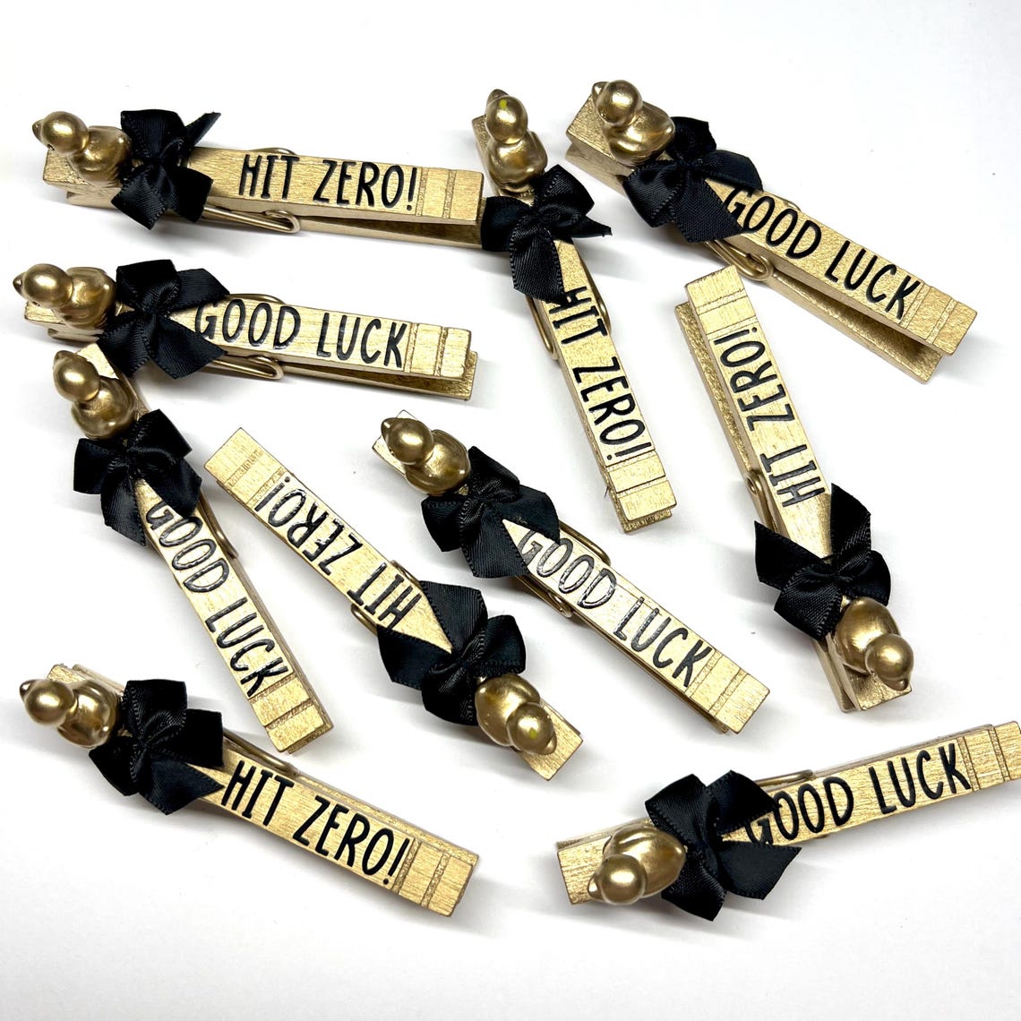 GOLD RUSH | 10 Gold Cheer Pins, Team Spirit Pins, Good Luck Cheer Pin ...