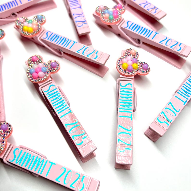 SUMMIT 2025 10 Iridescent Cheer Pins, Team Spirit Pins, Good Luck Cheer ...
