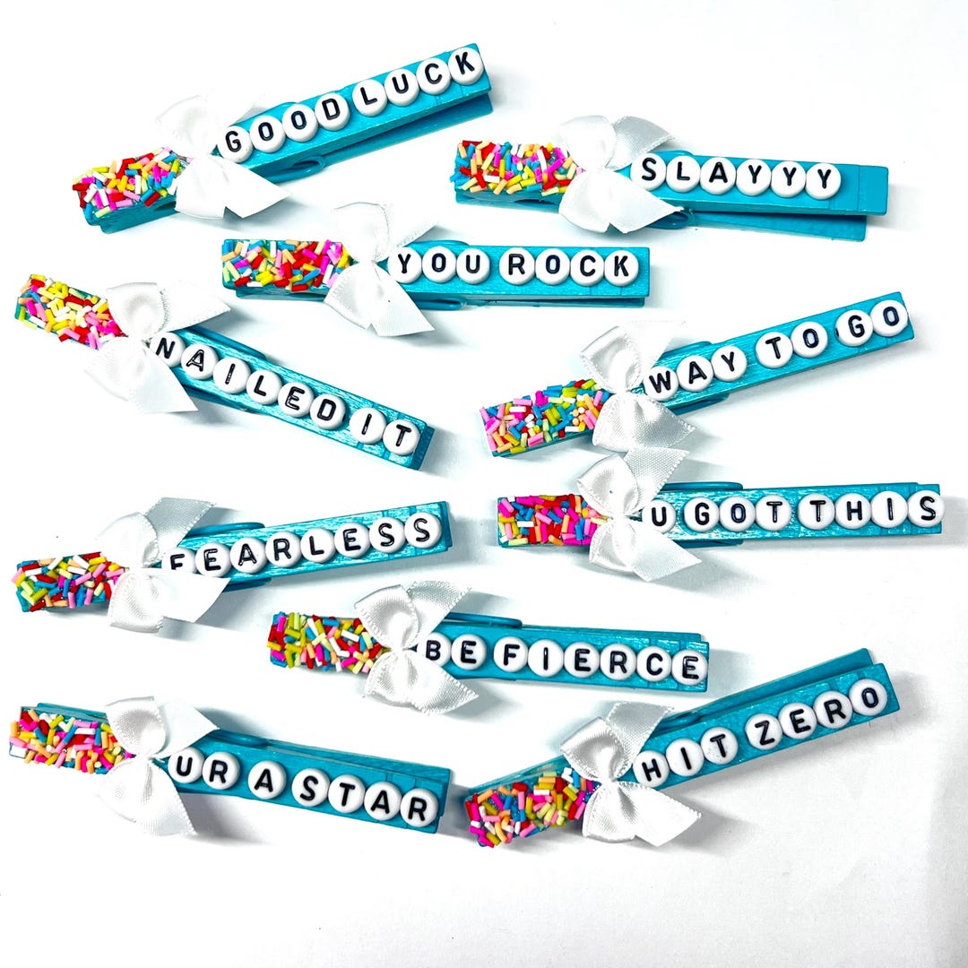 TEAL SPRINKLE | 10 Sprinkle Cheer Pins, Team Spirit Pins, Good Luck ...