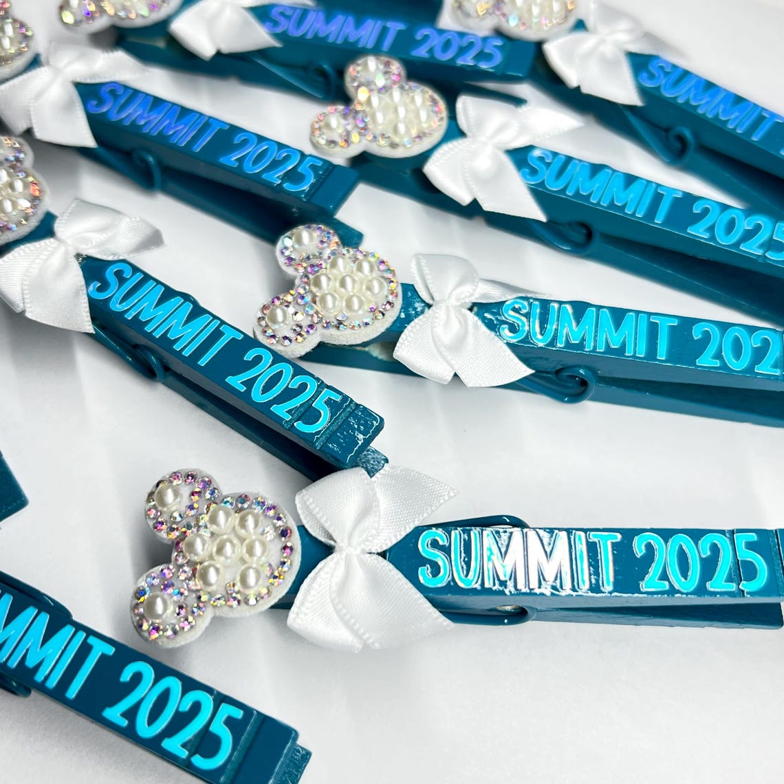 SUMMIT 2025 | 10 Teal and Iridescent Cheer Pins, Team Spirit Pins, Good ...