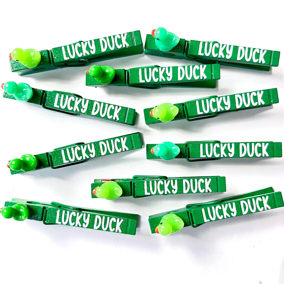 LUCKY DUCKS | 10 Themed Cheer Pins, Team Spirit Pins, Good Luck Cheer ...