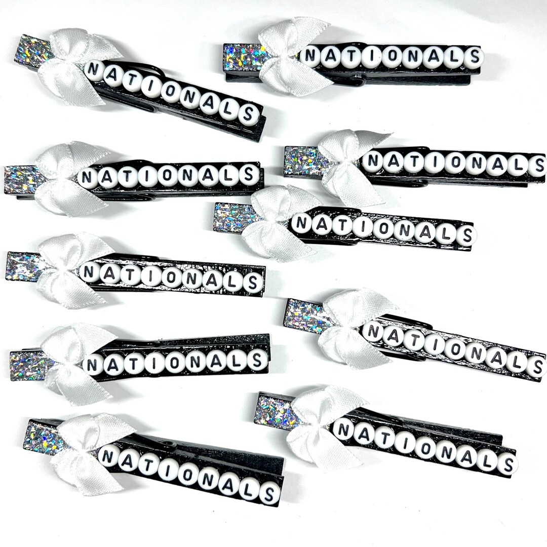 NATIONALS 10 Cheer Pins, Team Spirit Pins, Good Luck Cheer Pins, Cheer ...