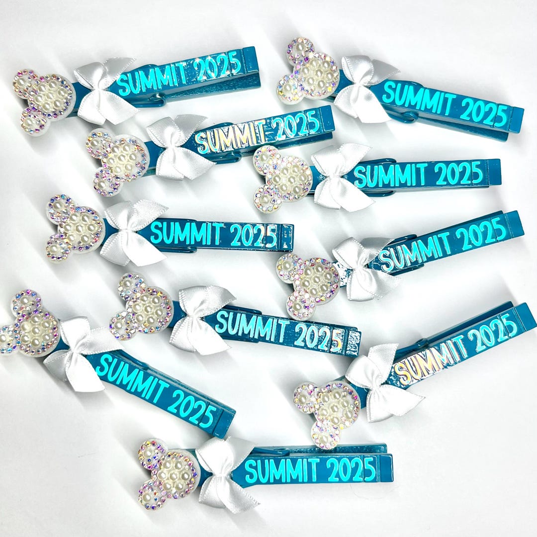 SUMMIT 2025 | 10 Teal and Iridescent Cheer Pins, Team Spirit Pins, Good ...