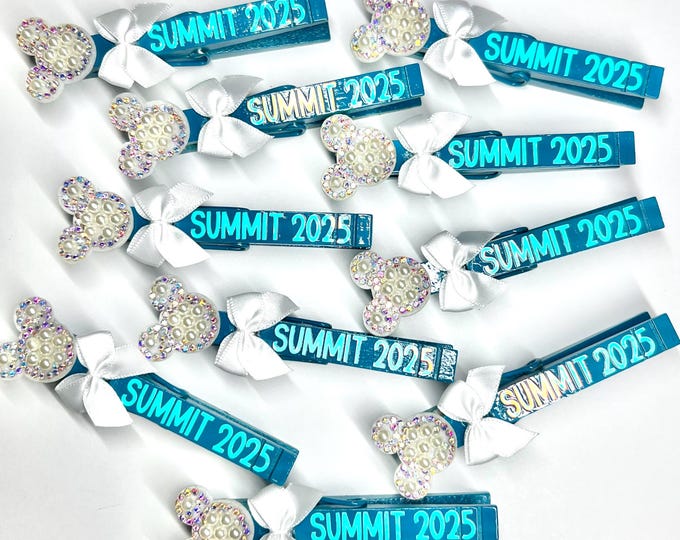 SUMMIT 2025 | 10 Teal and Iridescent Cheer Pins, Team Spirit Pins, Good ...