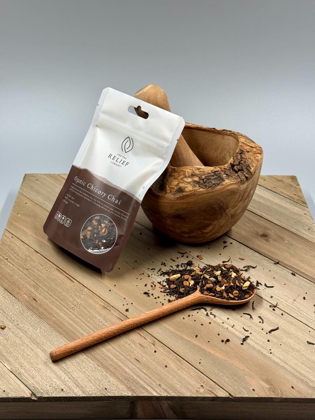 Organic Chicory Chai Spiced Black Tea Roasted Chicory Cinnamon Ginger ...